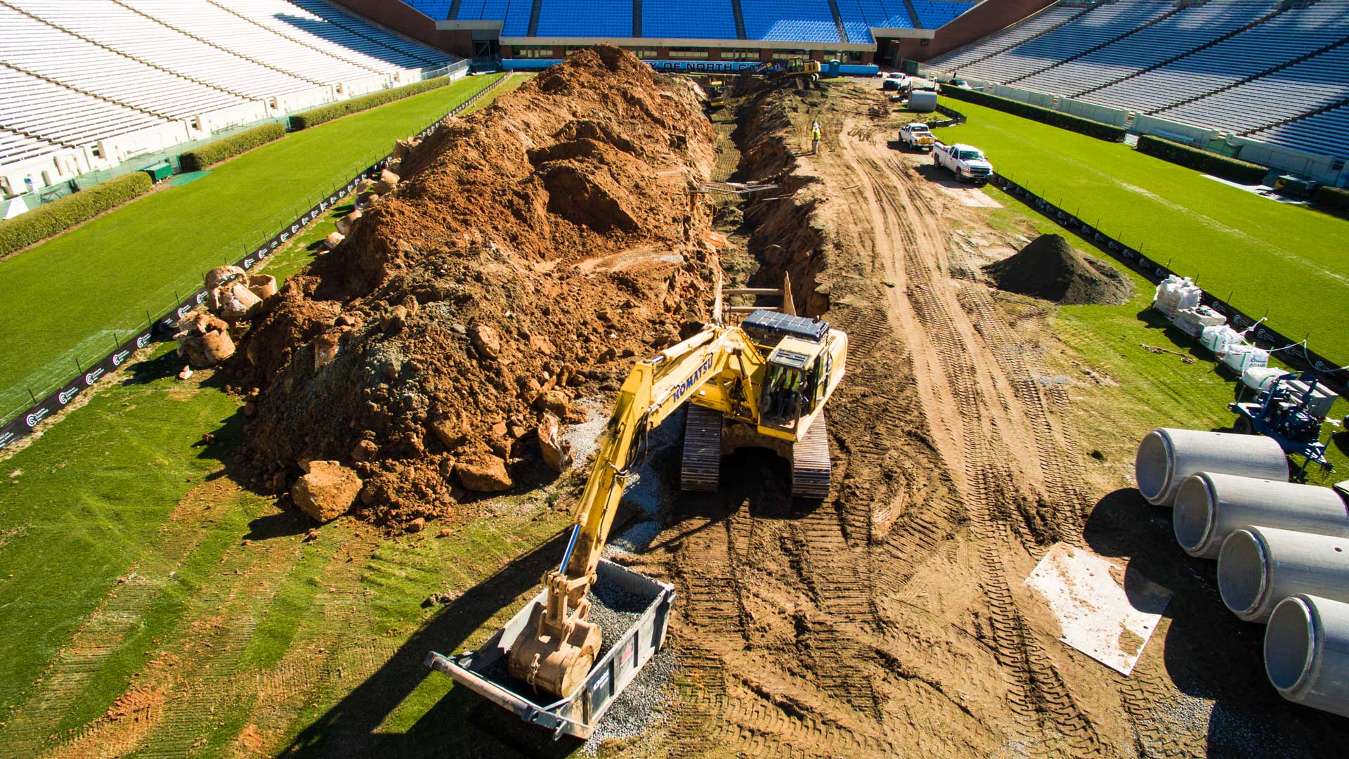 Kenan Stadium Trunkline Replacement - Carolina Civilworks