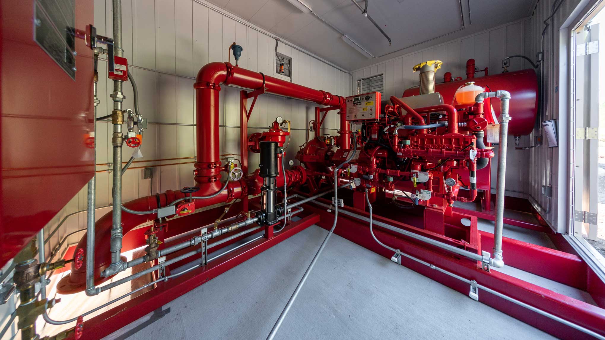 Raleigh Executive Jetport Fire Suppression System - Carolina Civilworks