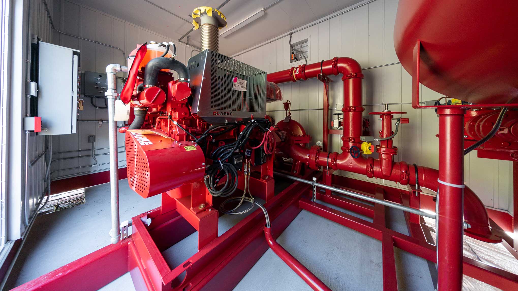 Raleigh Executive Jetport Fire Suppression System - Carolina Civilworks